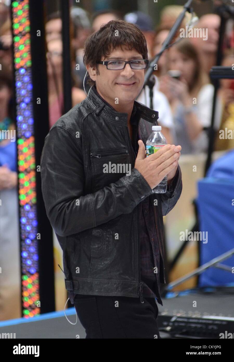Brian Yale on stage for NBC Today Show Concert with Matchbox Twenty, Rockefeller Plaza, New York ...