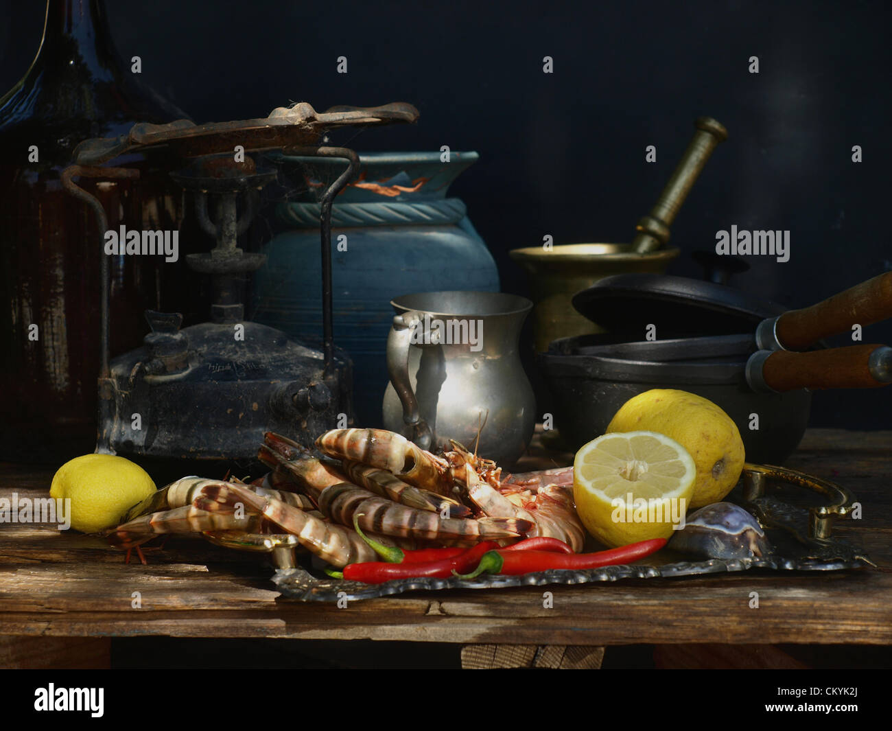 Food,shrimp,the magic of taste Stock Photo - Alamy