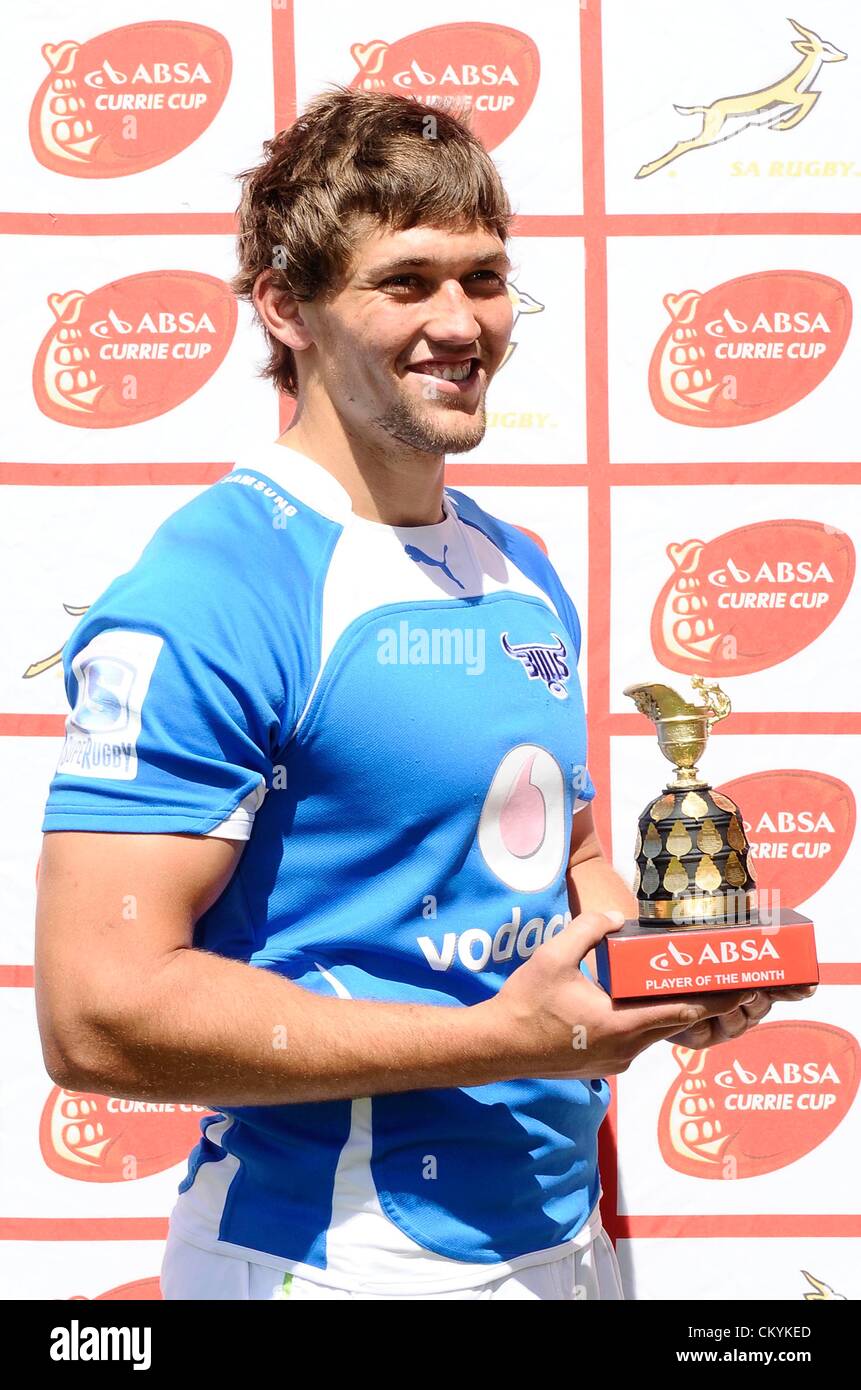 PRETORIA, SOUTH AFRICA - SEPTEMBER 04, Louis Fouche' with his trophy ...