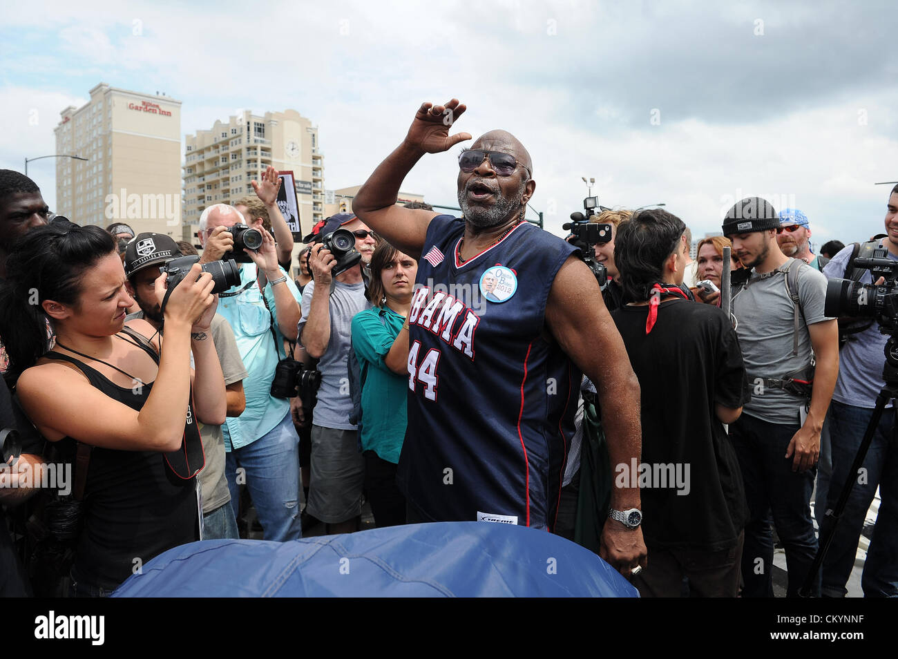 Charlotte, North Carolina, USA. 4th September 2012. Joseph Smith, whose ...