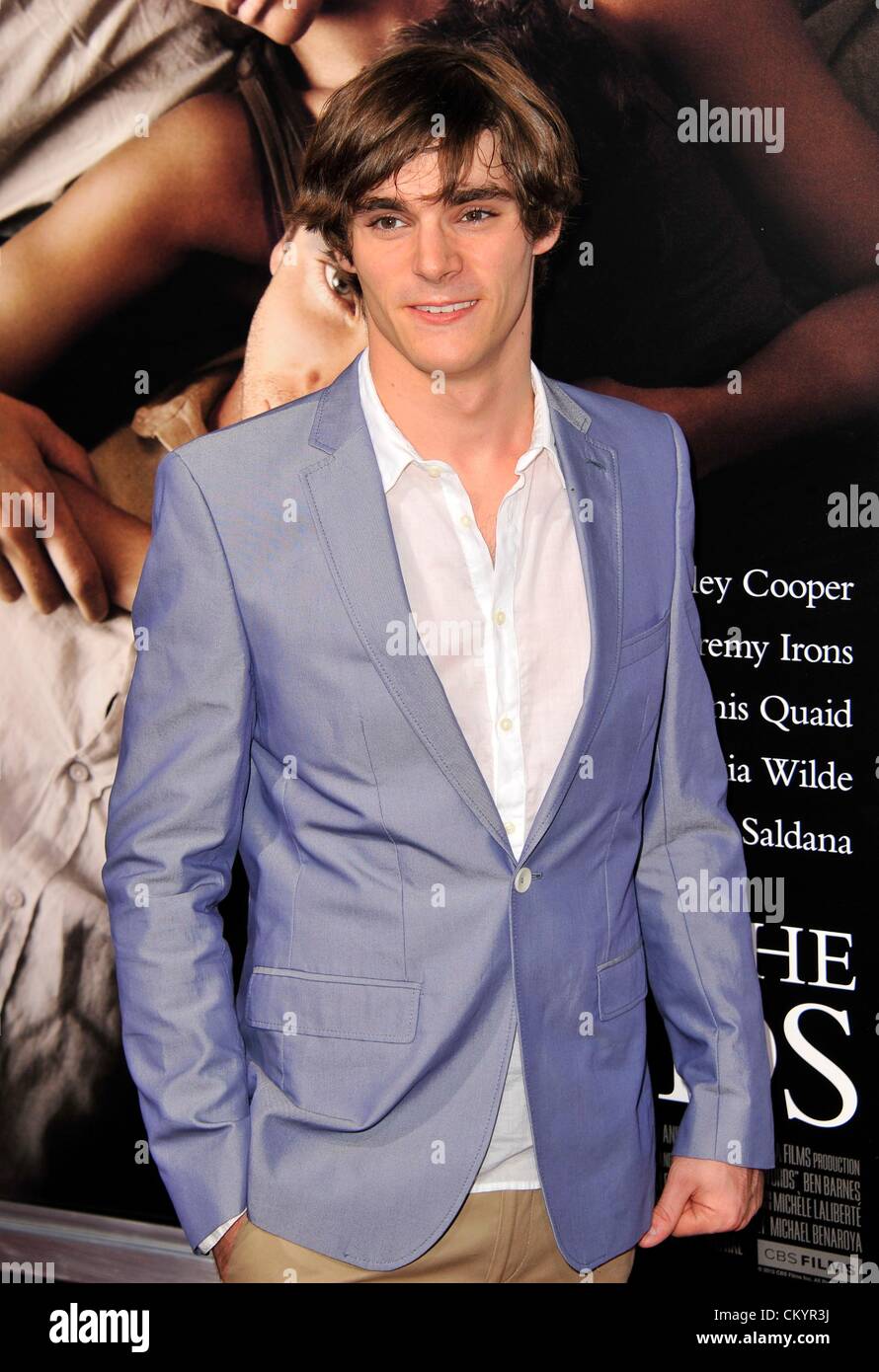 RJ Mitte at arrivals for THE WORDS Premiere, The ArcLight Cinemas, Los ...