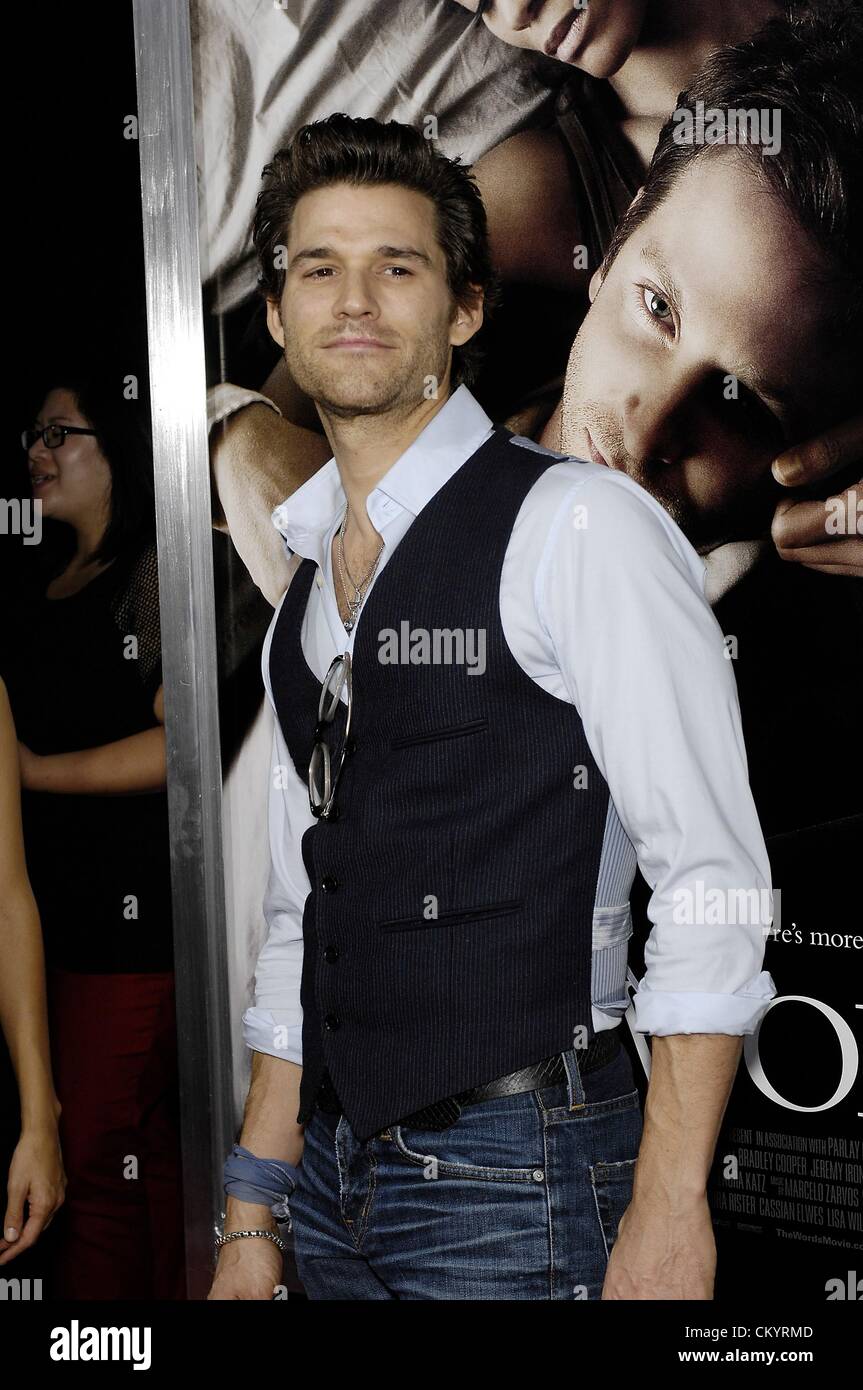 Johnny Whitworth at arrivals for THE WORDS Premiere, The ArcLight ...