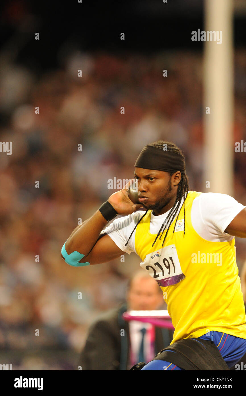 04.09.2012 London, England. Olympic Stadium. Men's Shot Put Final F34 ...