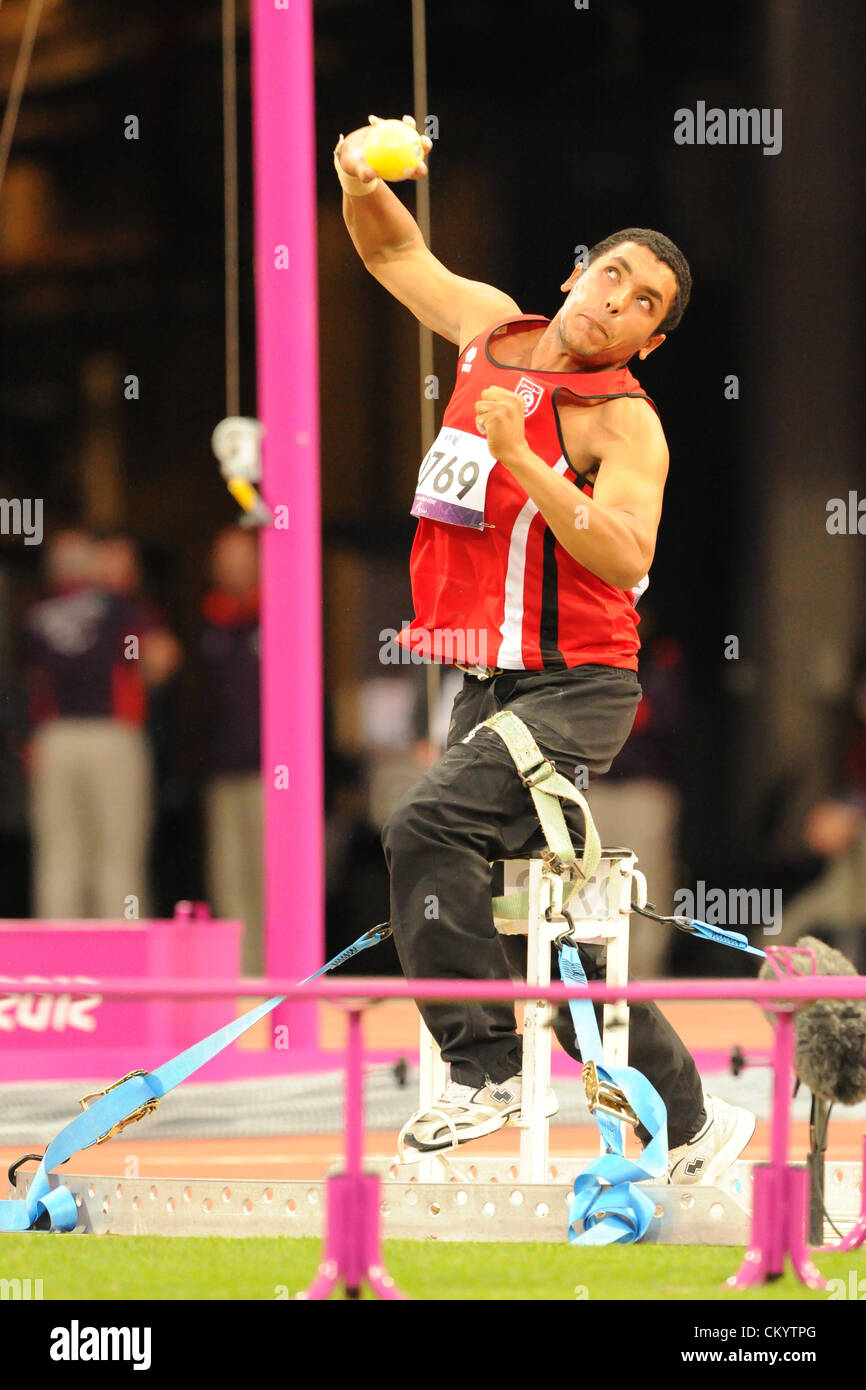 04.09.2012 London, England. Olympic Stadium. Men's Shot Put Final F34 ...