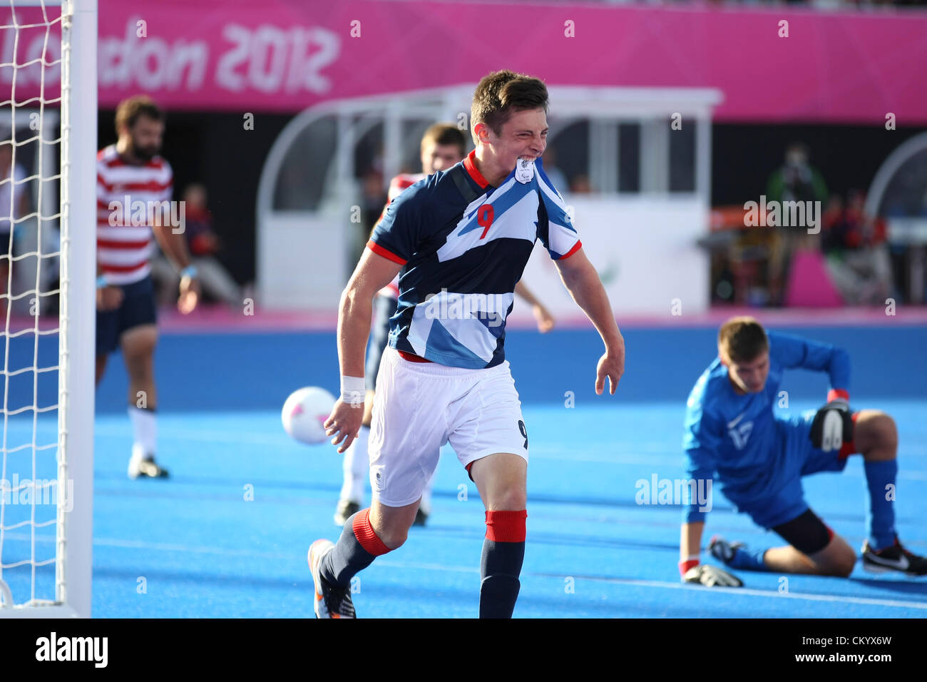 5.09.2012 London, England. George Fletcher (GBR) celebrates after ...