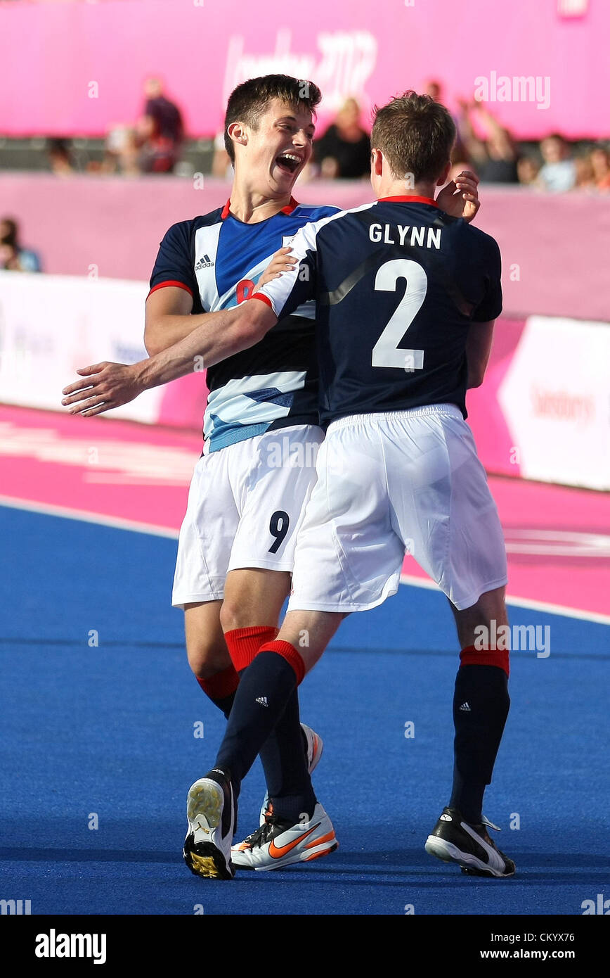 5.09.2012 London, England. George Fletcher (GBR) celebrates with Blair ...