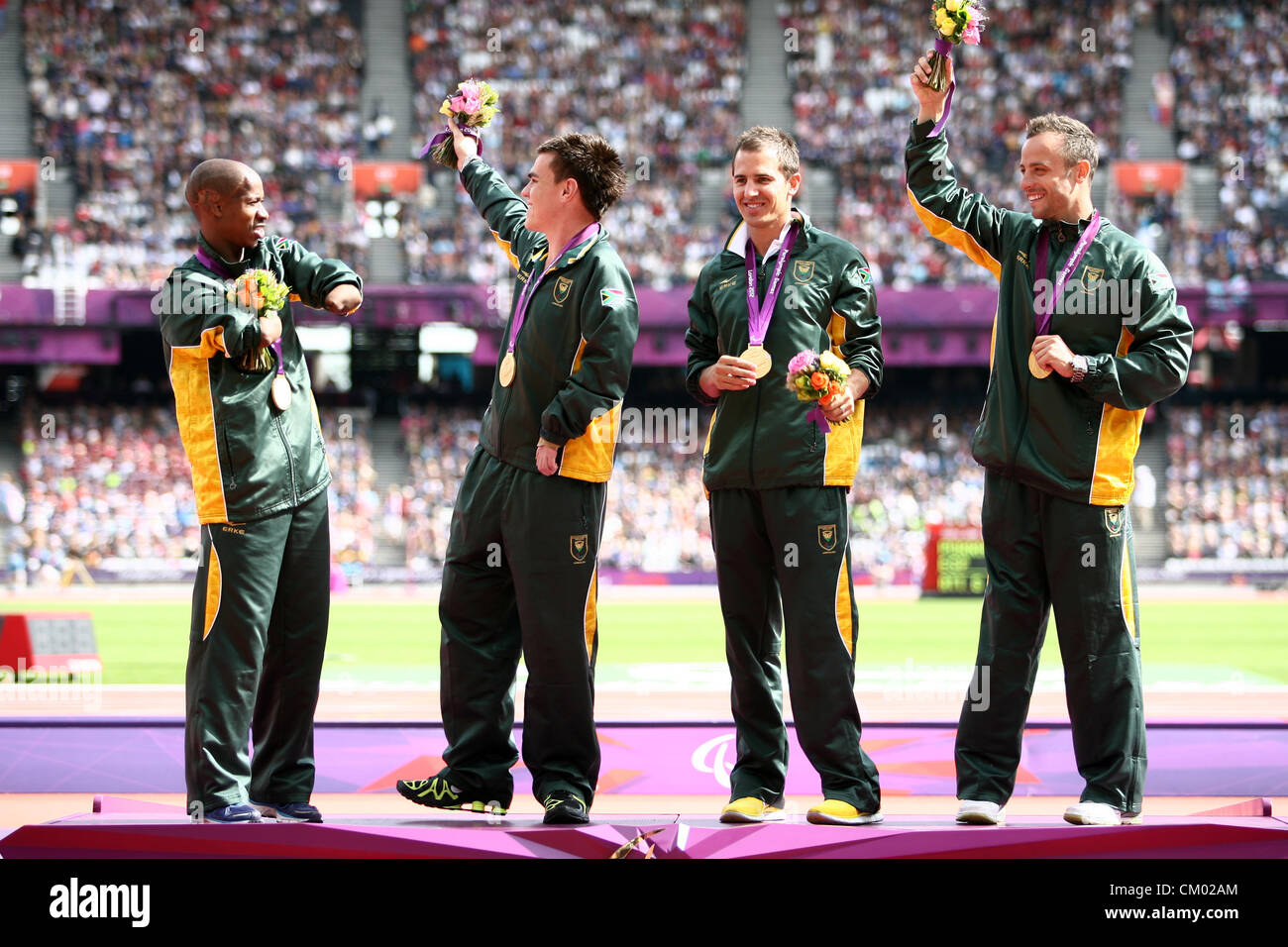 6.09.2012 London, England. The South African team (RSA) during the ...