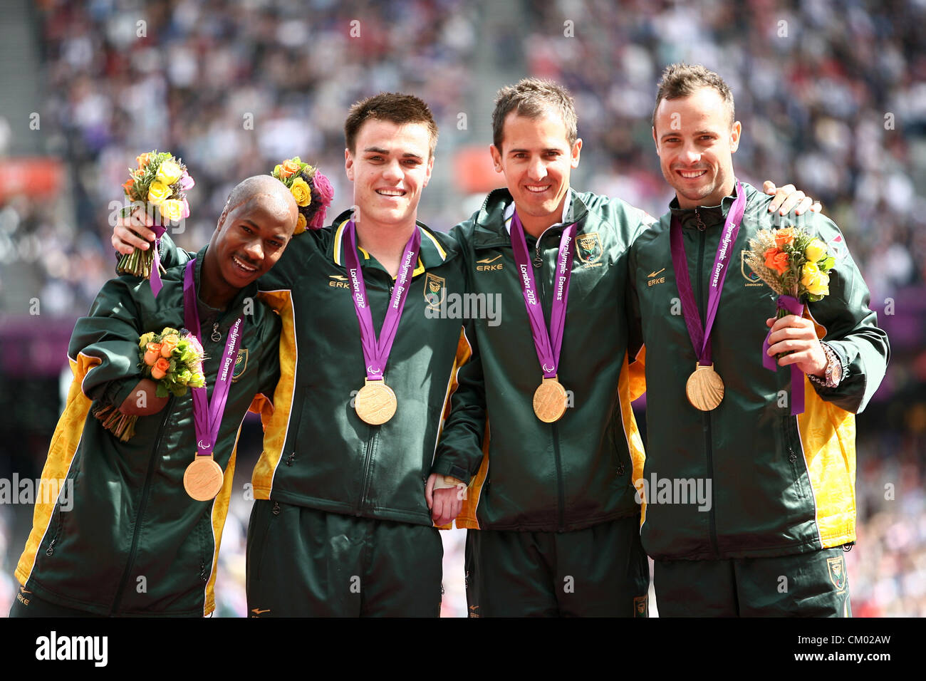6.09.2012 London, England. The South African team (RSA) during the ...
