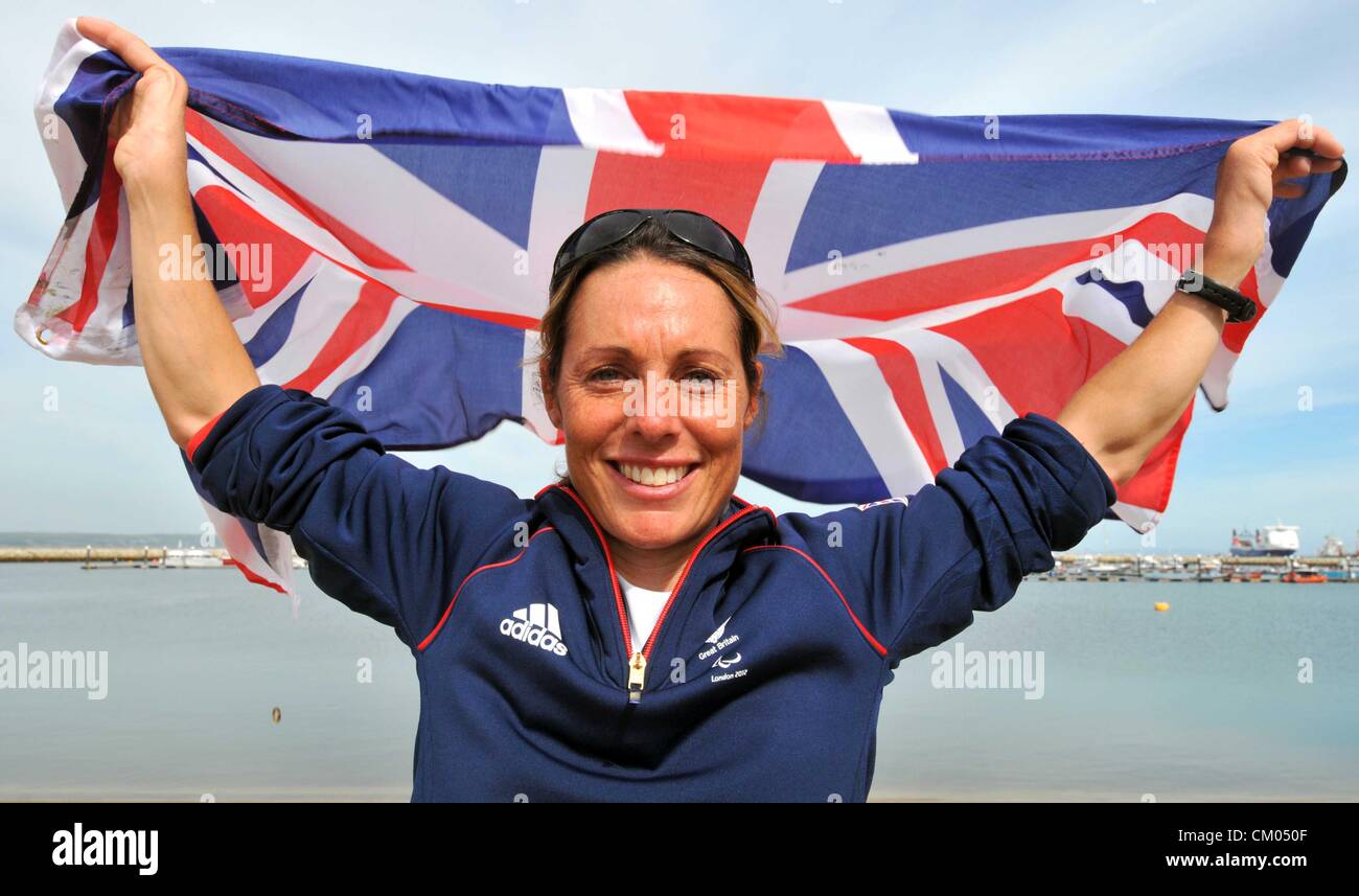 London 2012 Olympics: Sailing, medal ceremony Helena Lucas of Great ...
