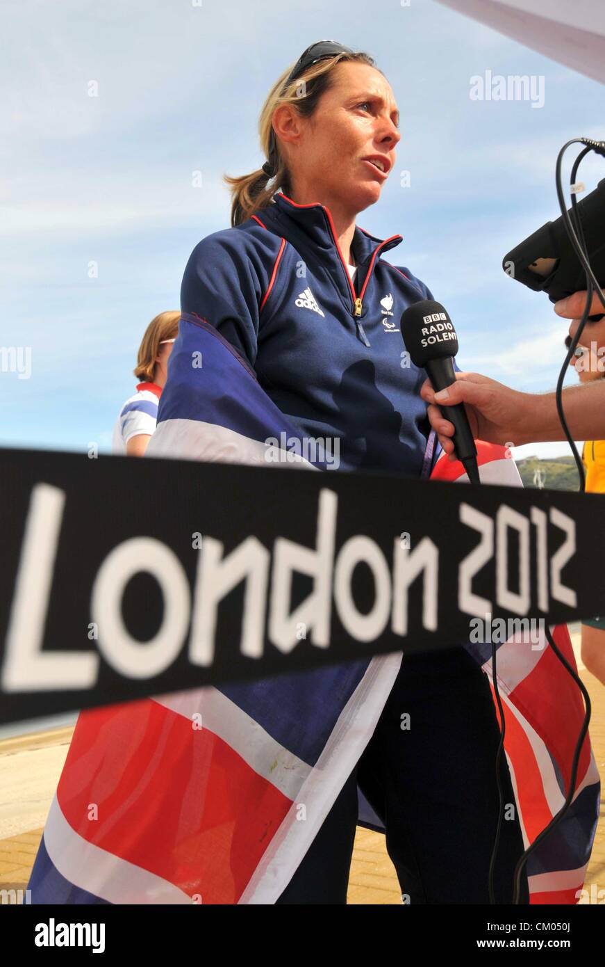 London 2012 Olympics: Sailing, medal ceremony Helena Lucas of Great ...