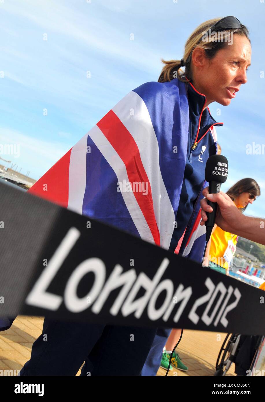London 2012 Olympics: Sailing, medal ceremony Helena Lucas of Great ...