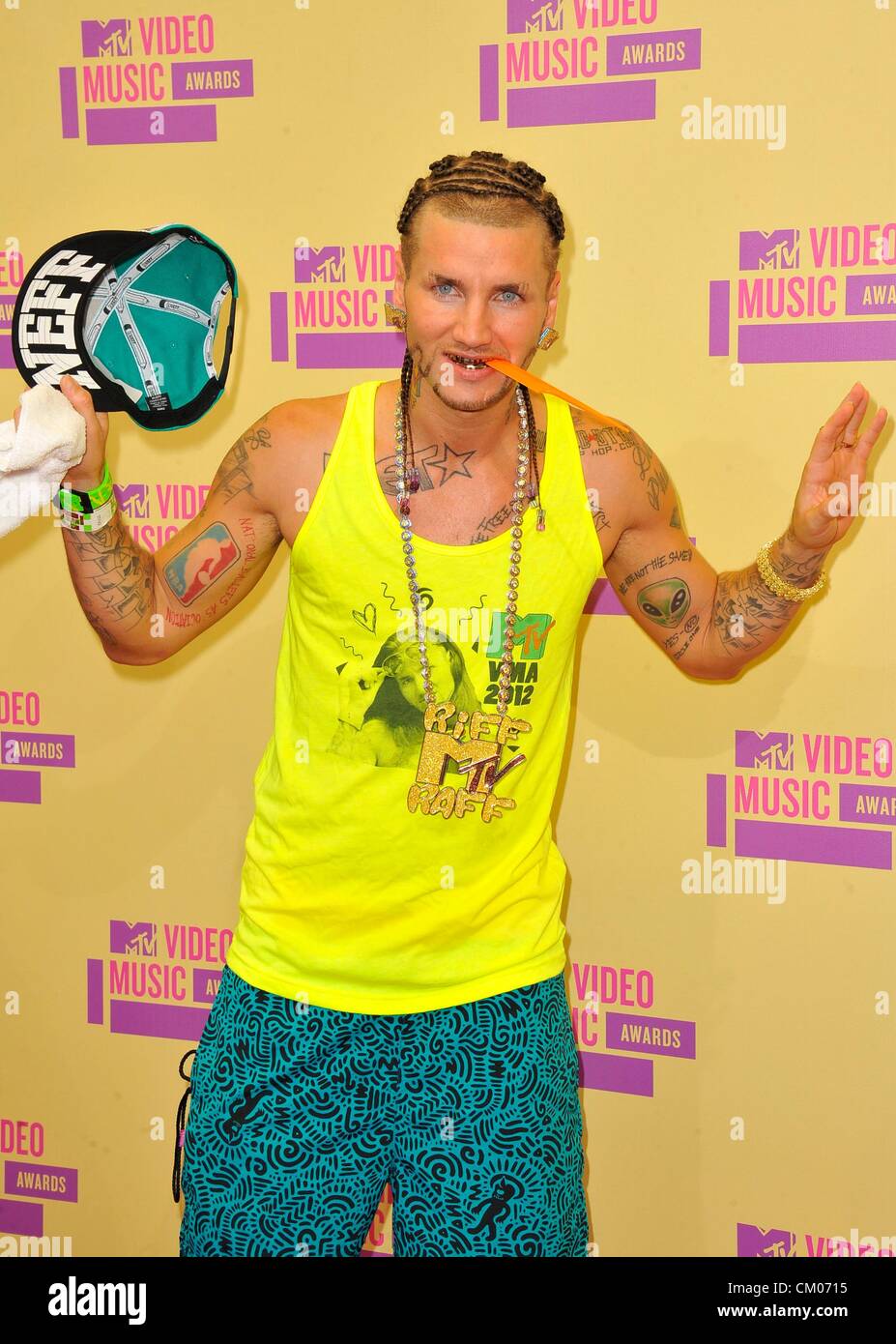 Riff Raft at arrivals for 2012 MTV Video Music Awards VMA - ARRIVALS ...