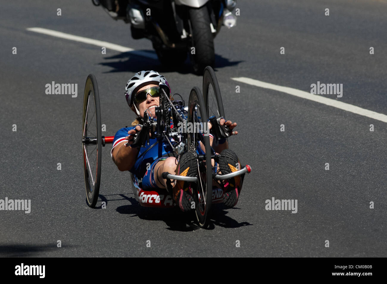 Friday September 7th 2012. Marianna Davis races on the public road ...
