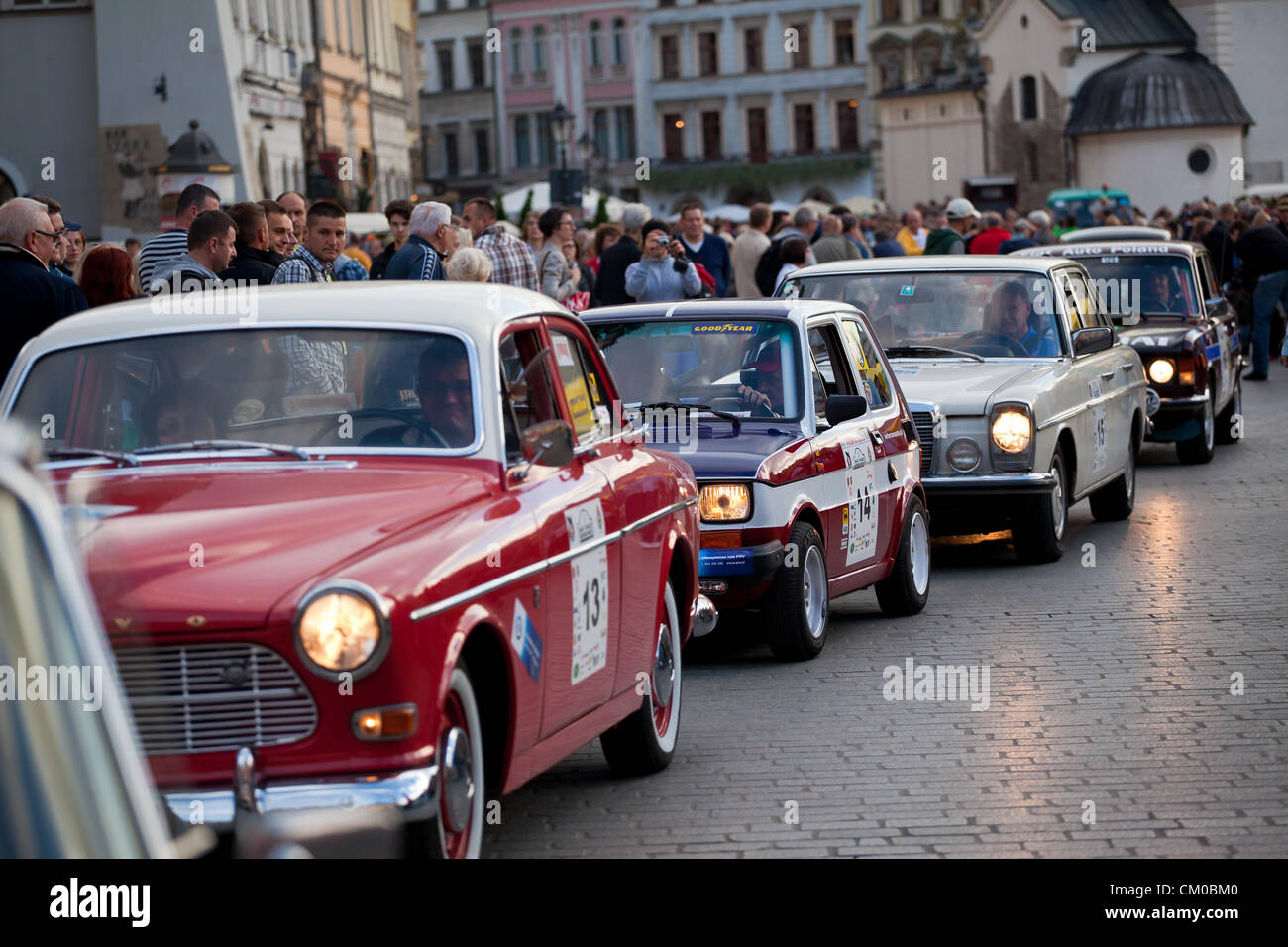 September 07, 2012. Cracow, Poland - Start of the 1st Historic Rally ...