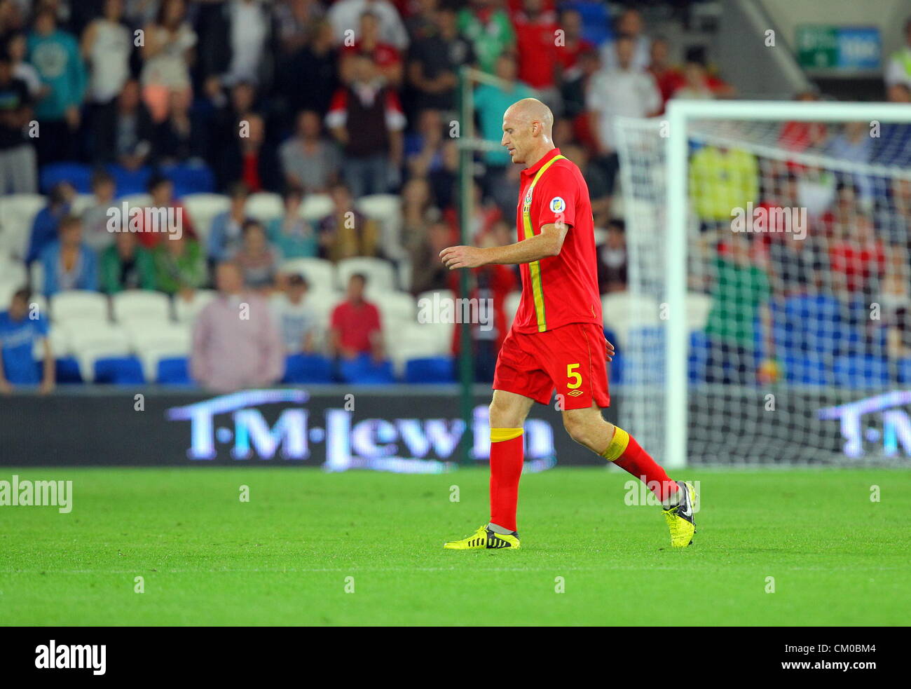 Cardiff, Wales, UK. Friday 07 September 2012 Pictured: James Collins of ...