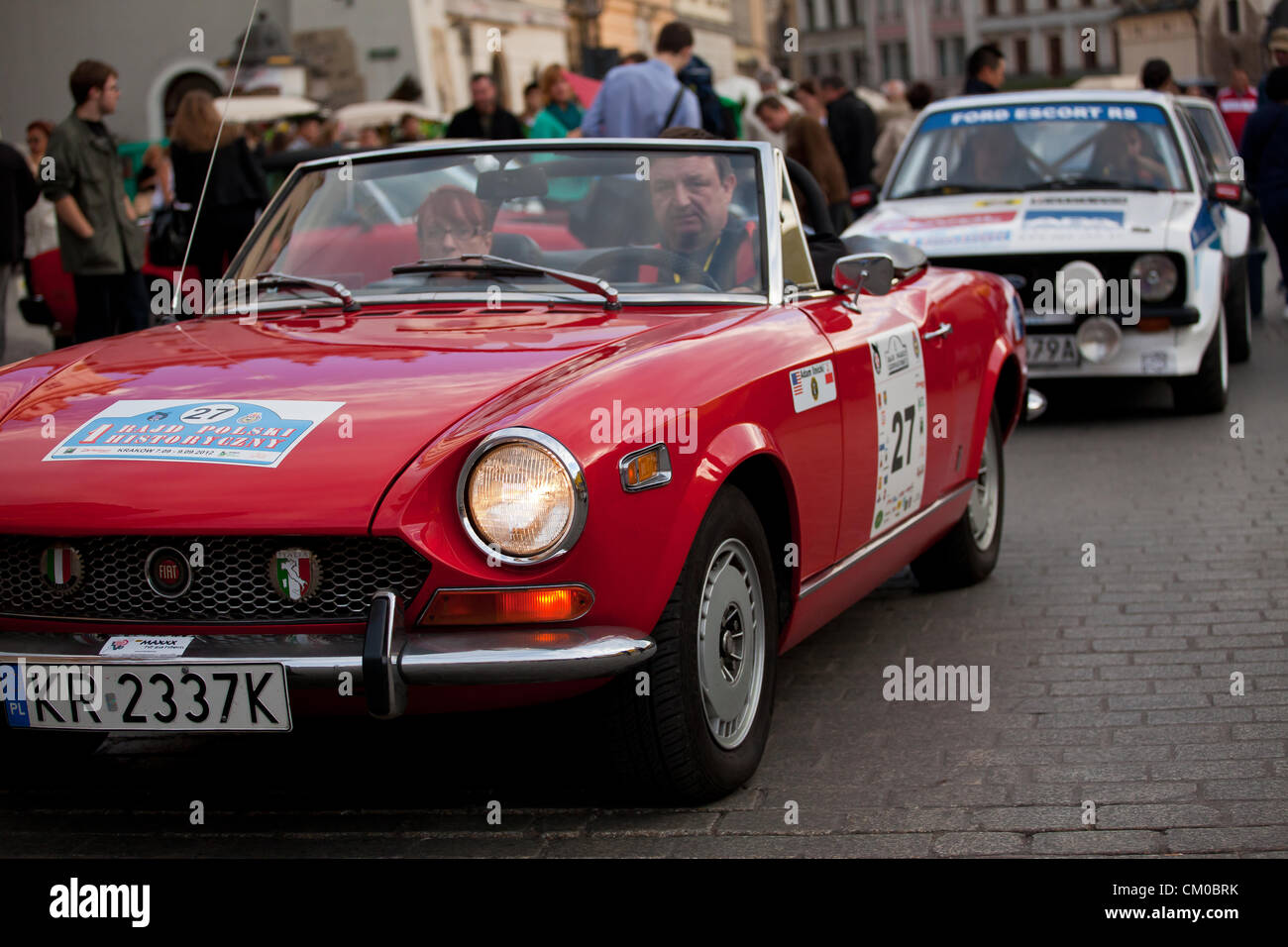 September 07, 2012. Cracow, Poland - Start of the 1st Historic Rally ...