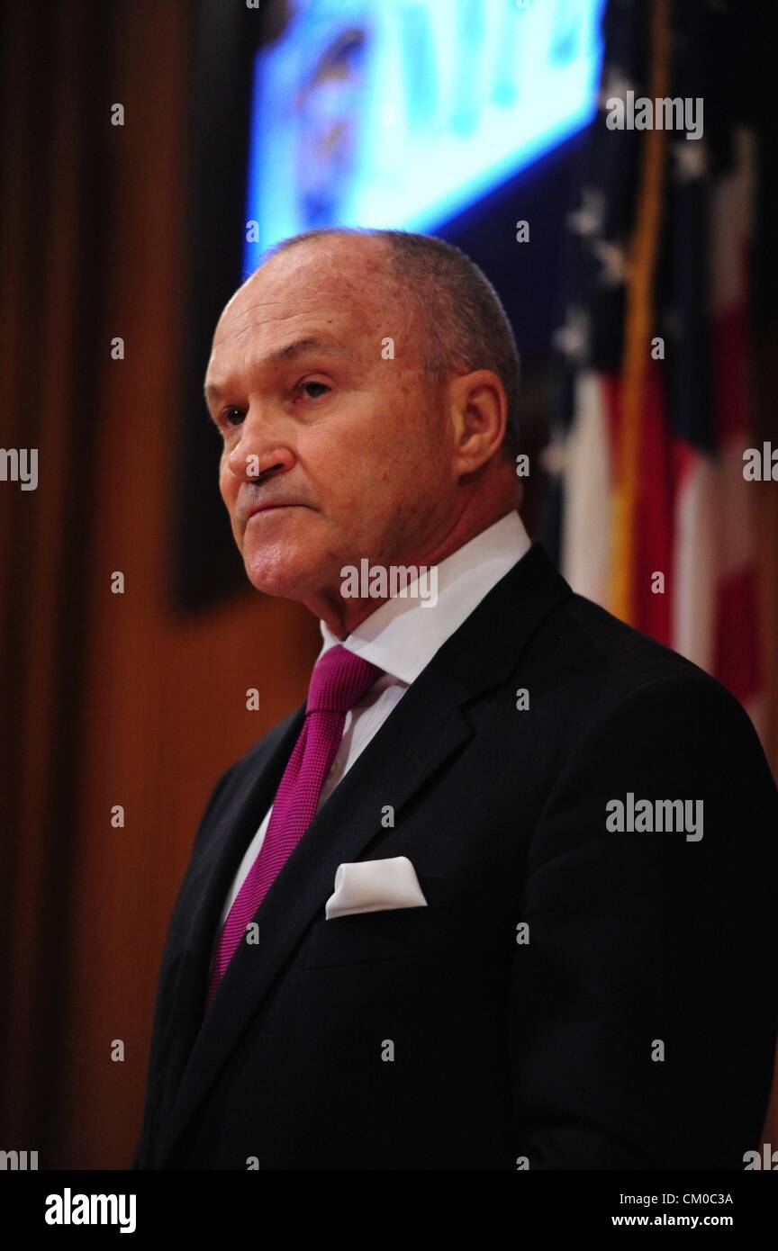 Sept. 7, 2012 - Manhattan, New York, U.S. - NYPD Commissioner RAYMOND ...