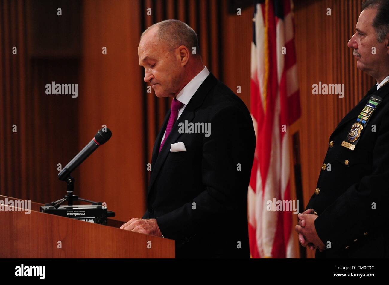 Sept. 7, 2012 - Manhattan, New York, U.S. - NYPD Commissioner RAYMOND ...