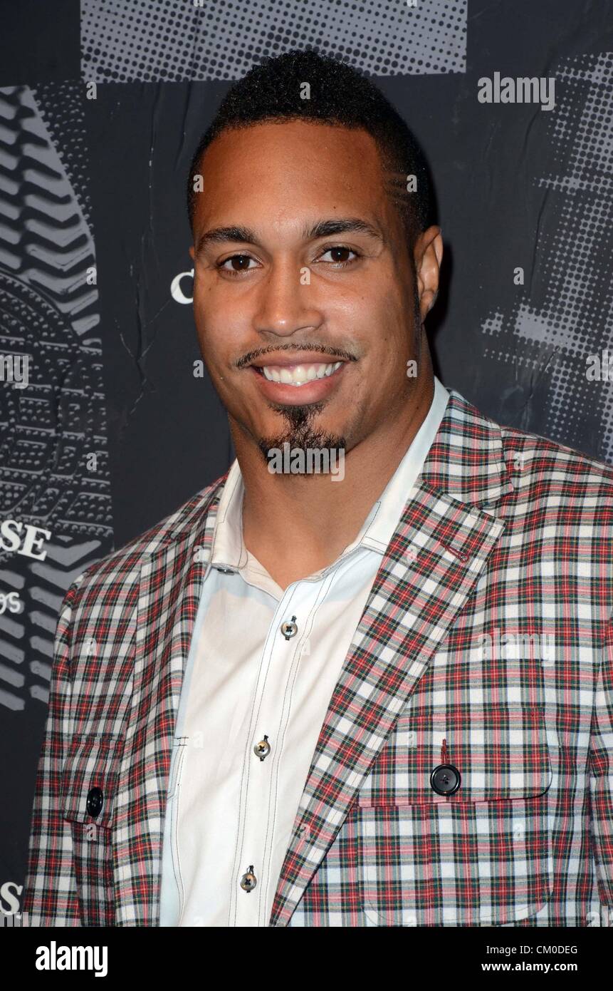 New York, USA. 7th September 2012. NY Giant Travis Beckham in ...