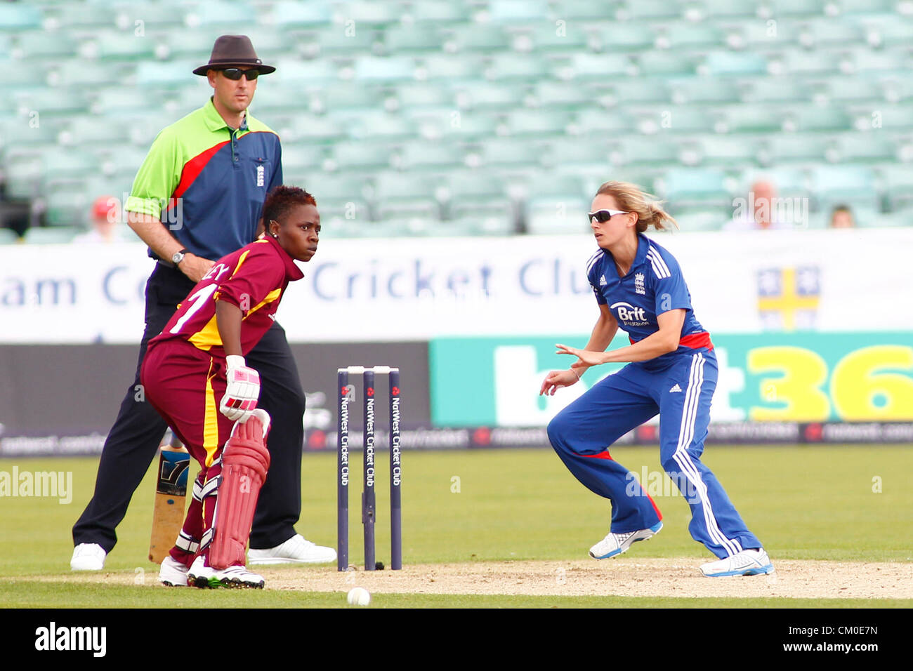 08/09/2012 Durham, England. Shanel Daley and Laura Marsh during the 1st ...