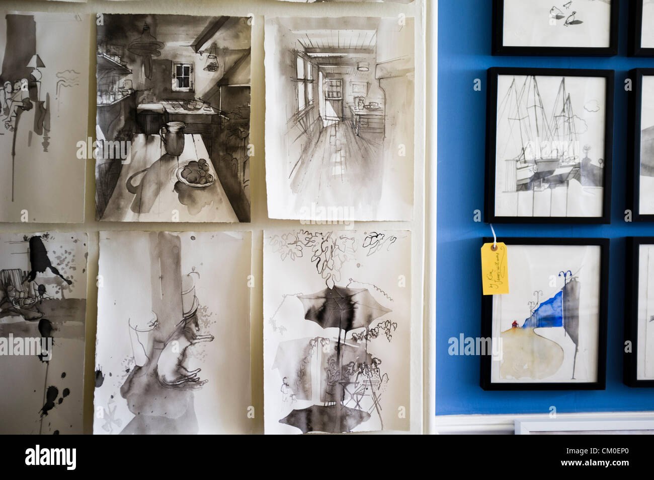 Aberystwyth Wales UK, Saturday September 8 2012 Welsh visual artist KIM ...