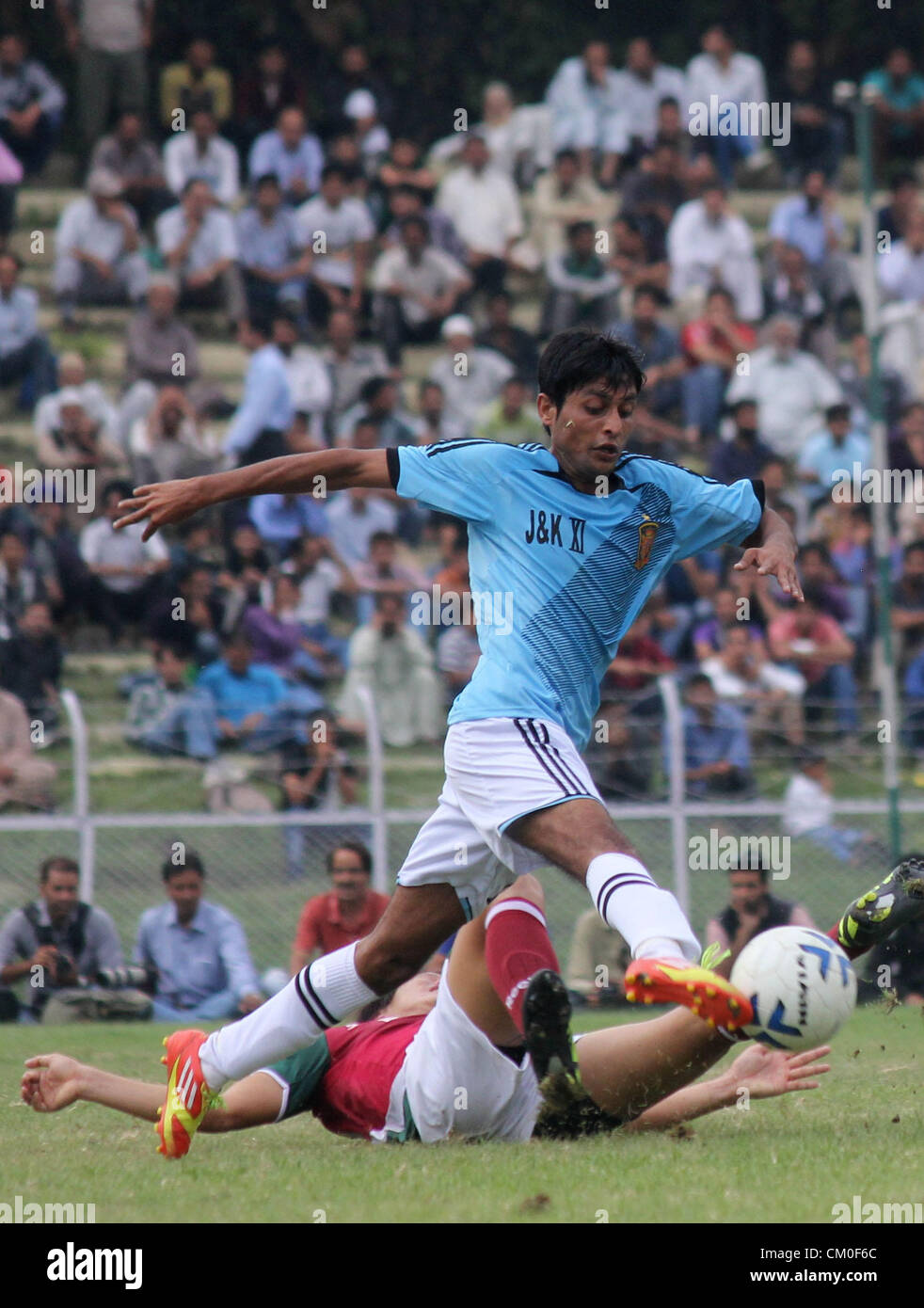 Sept. 8, 2012 - Srinagar, Kashmir, India - Players in action during the ...