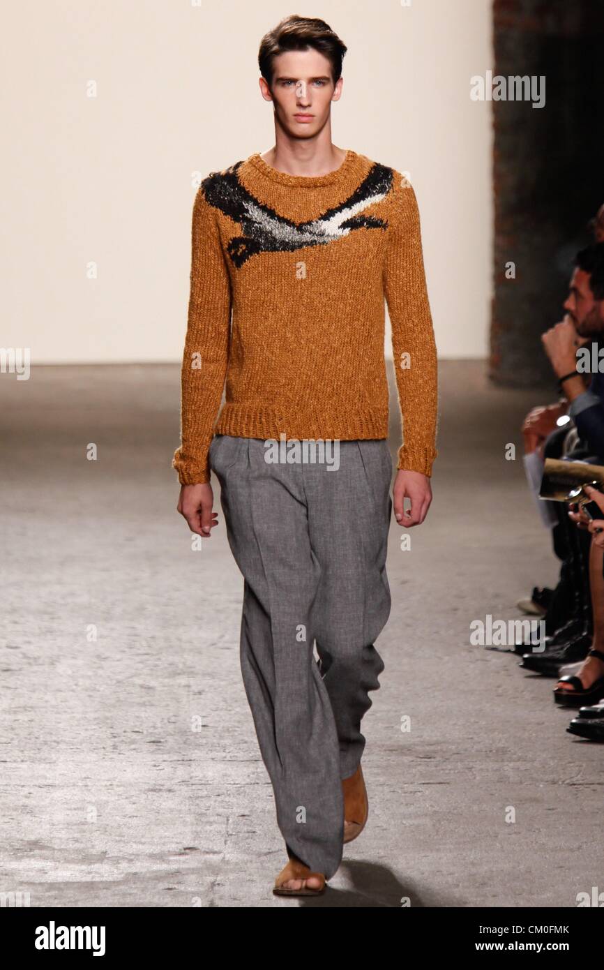 New York, Usa. 7th September 2012. Model in attendance for Billy Reid ...