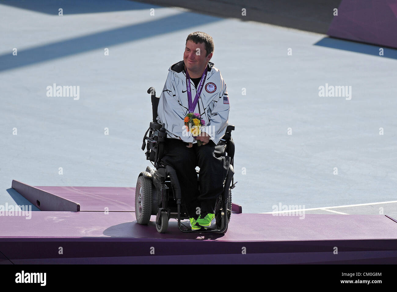 08.09.2012 Stratford, England. Nicholas Taylor of USA during the Medal ...