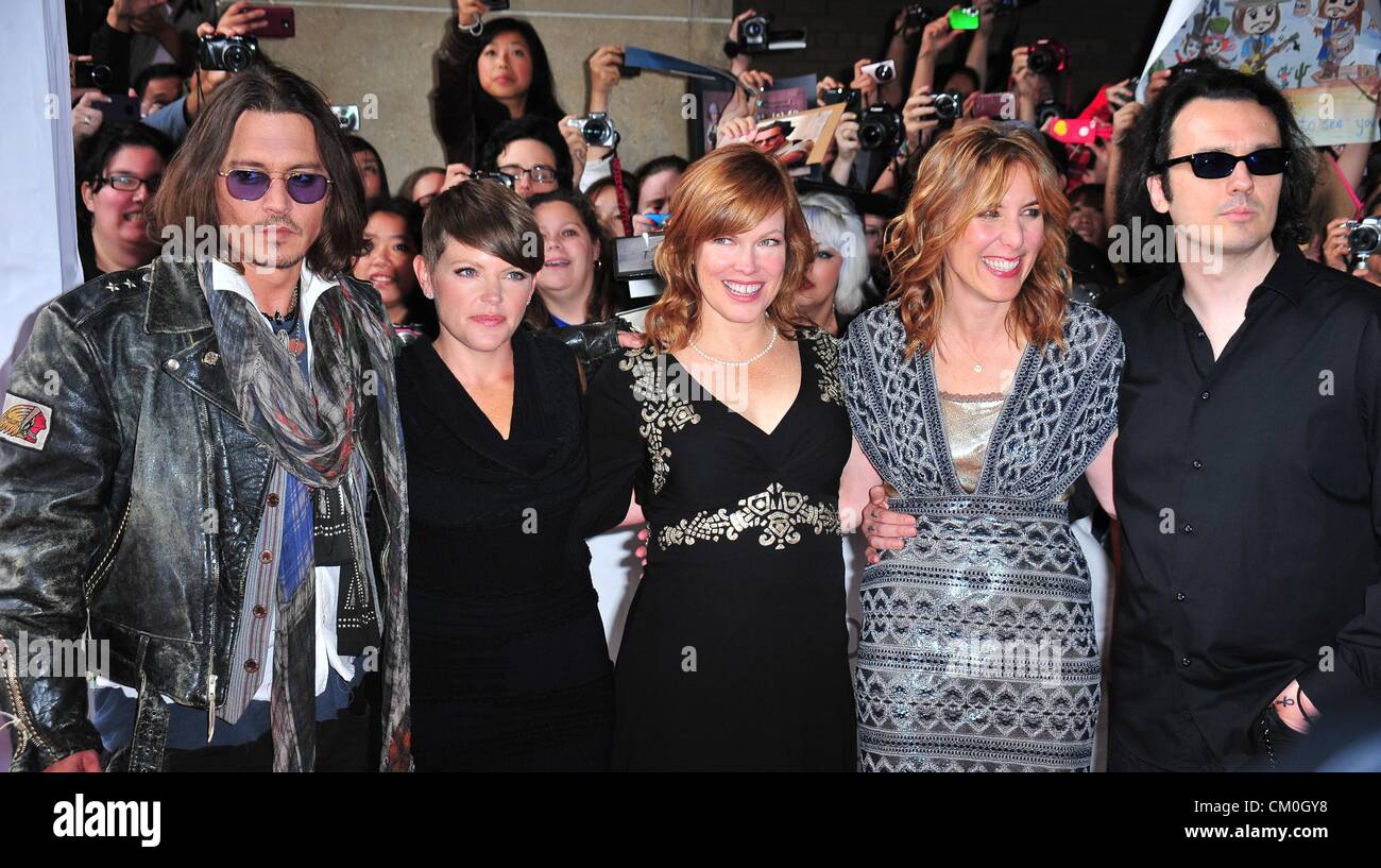 Toronto, Cananda. 8th September 2012. Johnny Depp, Natalie Maines ...