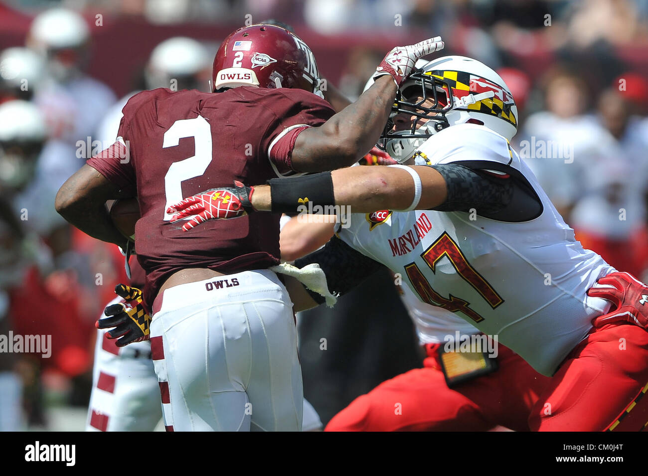 Sept. 8, 2012 - Philadelphia, Pennsylvania, USA - Temple Owls running ...