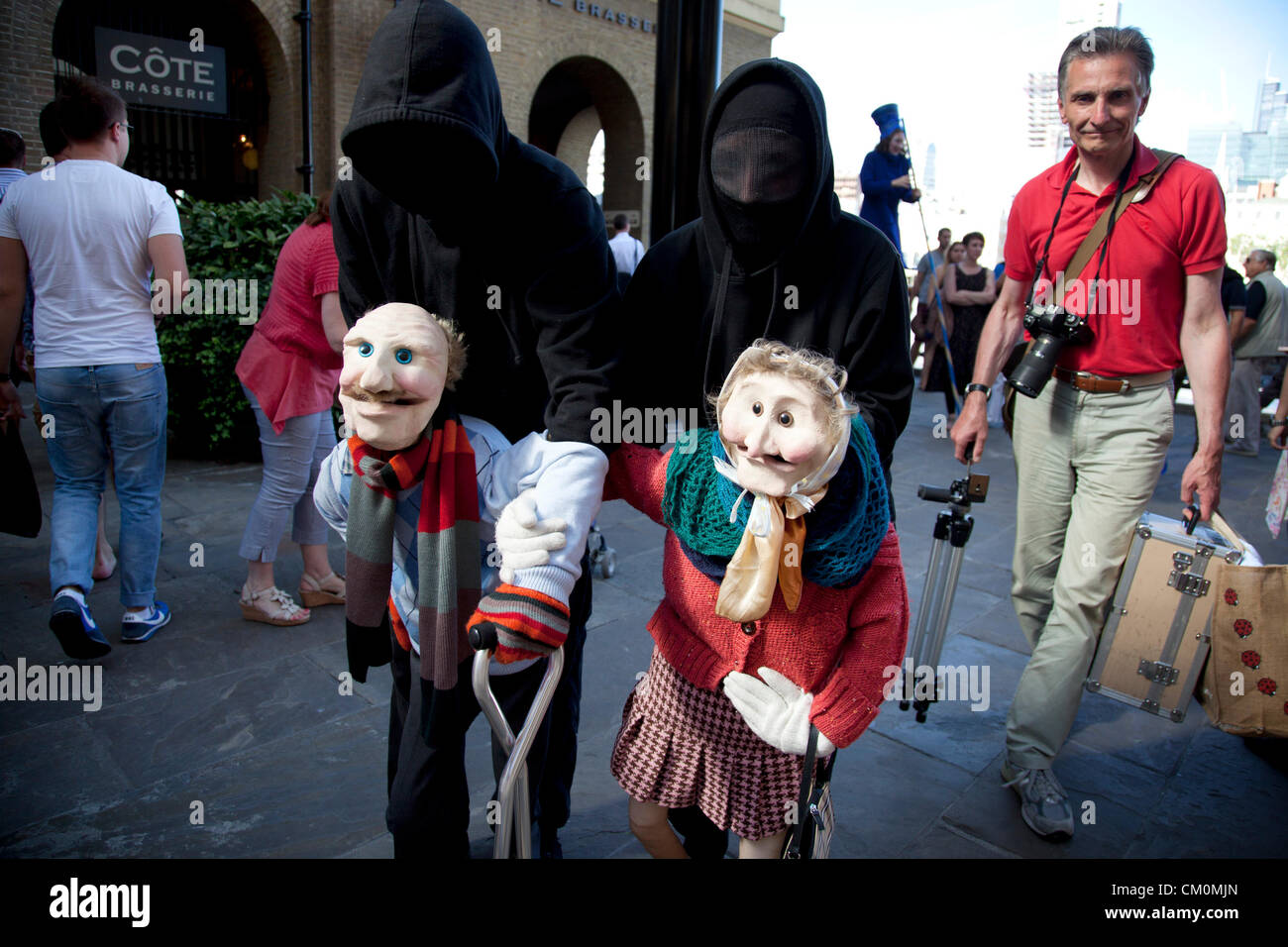 London, UK. 8th September, 2012. Never Too Old... a puppet show where ...