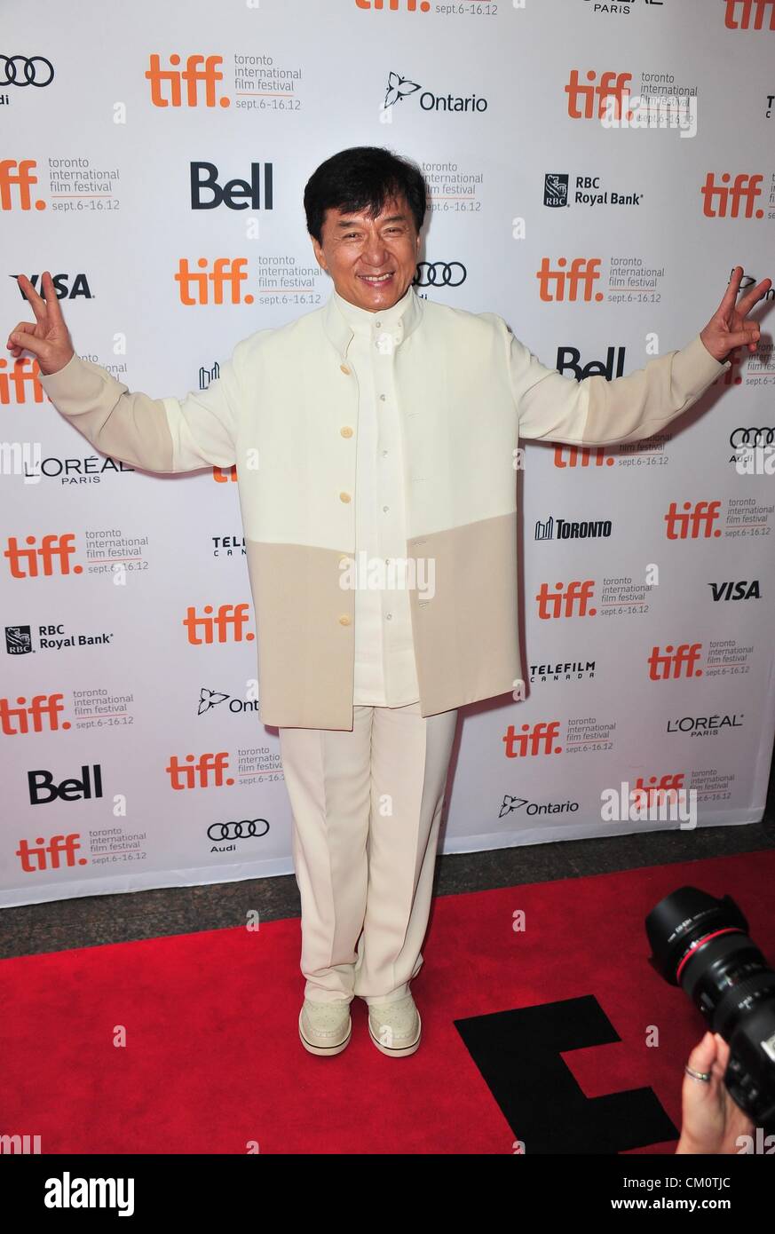 Toronto, Canada. 9th September 2012. Jackie Chan in attendance for In ...