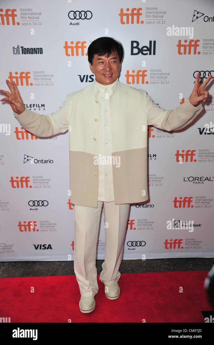 Toronto, Canada. 9th September 2012. Jackie Chan in attendance for In ...