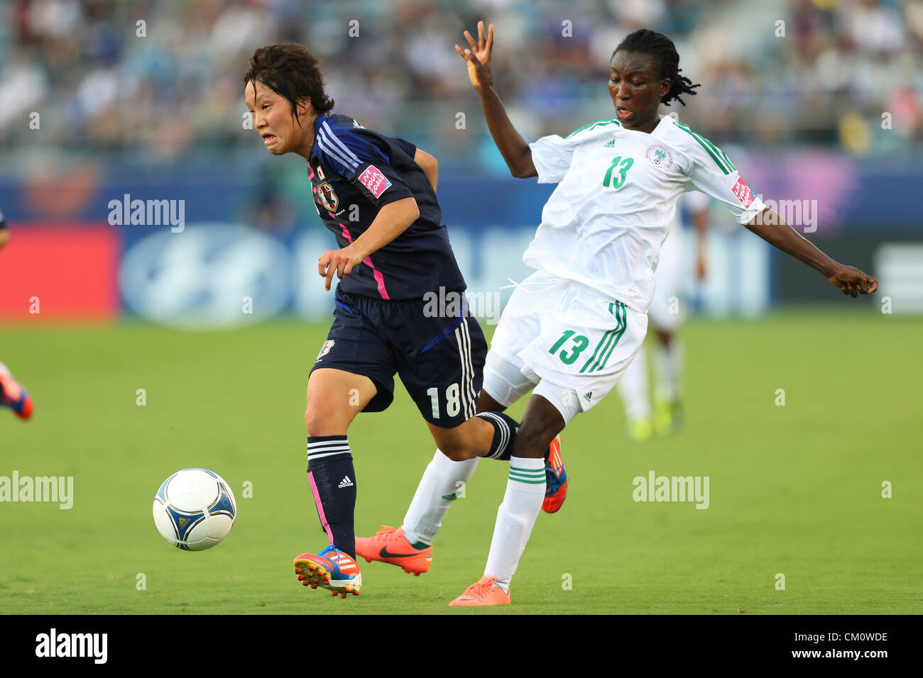 Tokyo, Japan. (L to R) Asuka Nishikawa (JPN), Fasilat Adeyemo (NGR), SEPTEMBER 8, 2012 ...