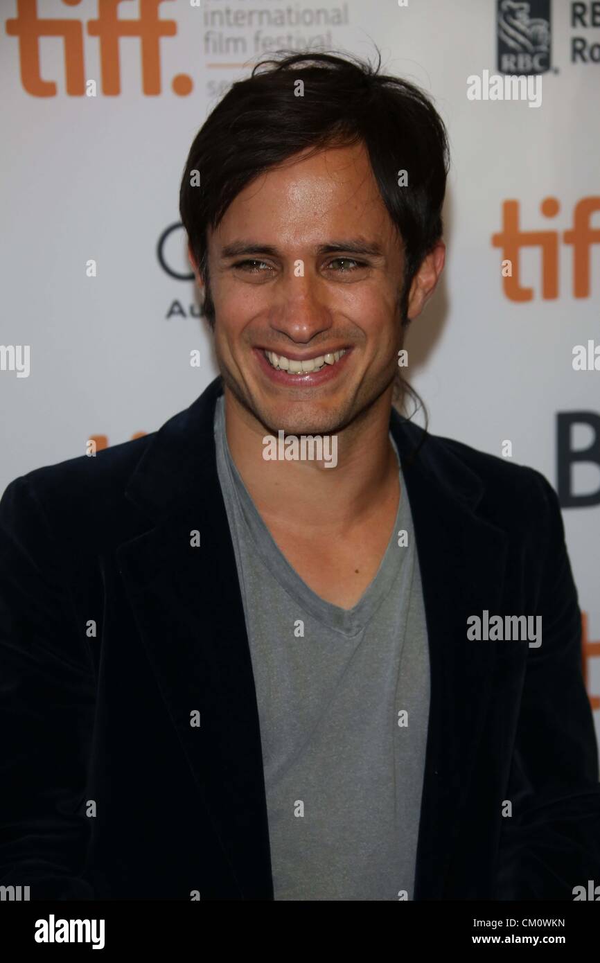 Toronto, Canada. 9th September 2012. Actor Gael Garcia Bernal arrives ...