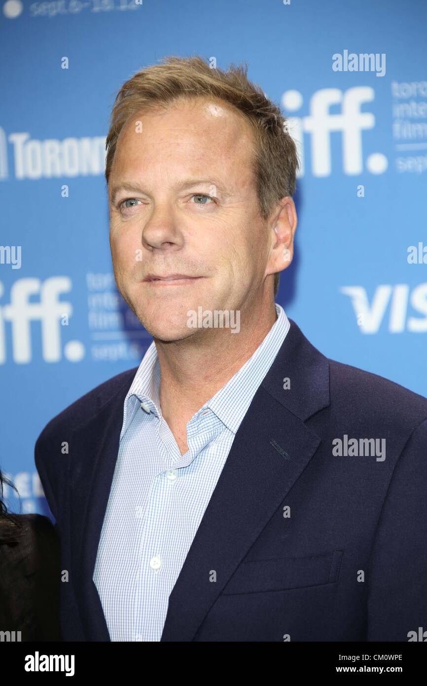 Toronto, Canada. 9th September 2012. Actor Kiefer Sutherland poses ...