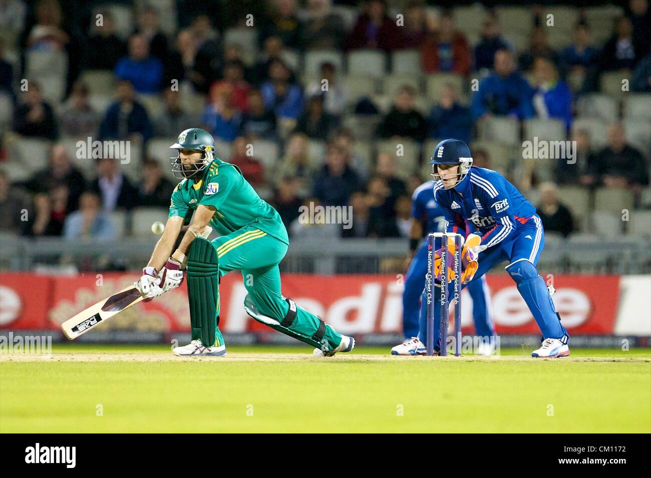 10.09.2012 Manchester, England. South Africa and Dolphins player Hashim ...