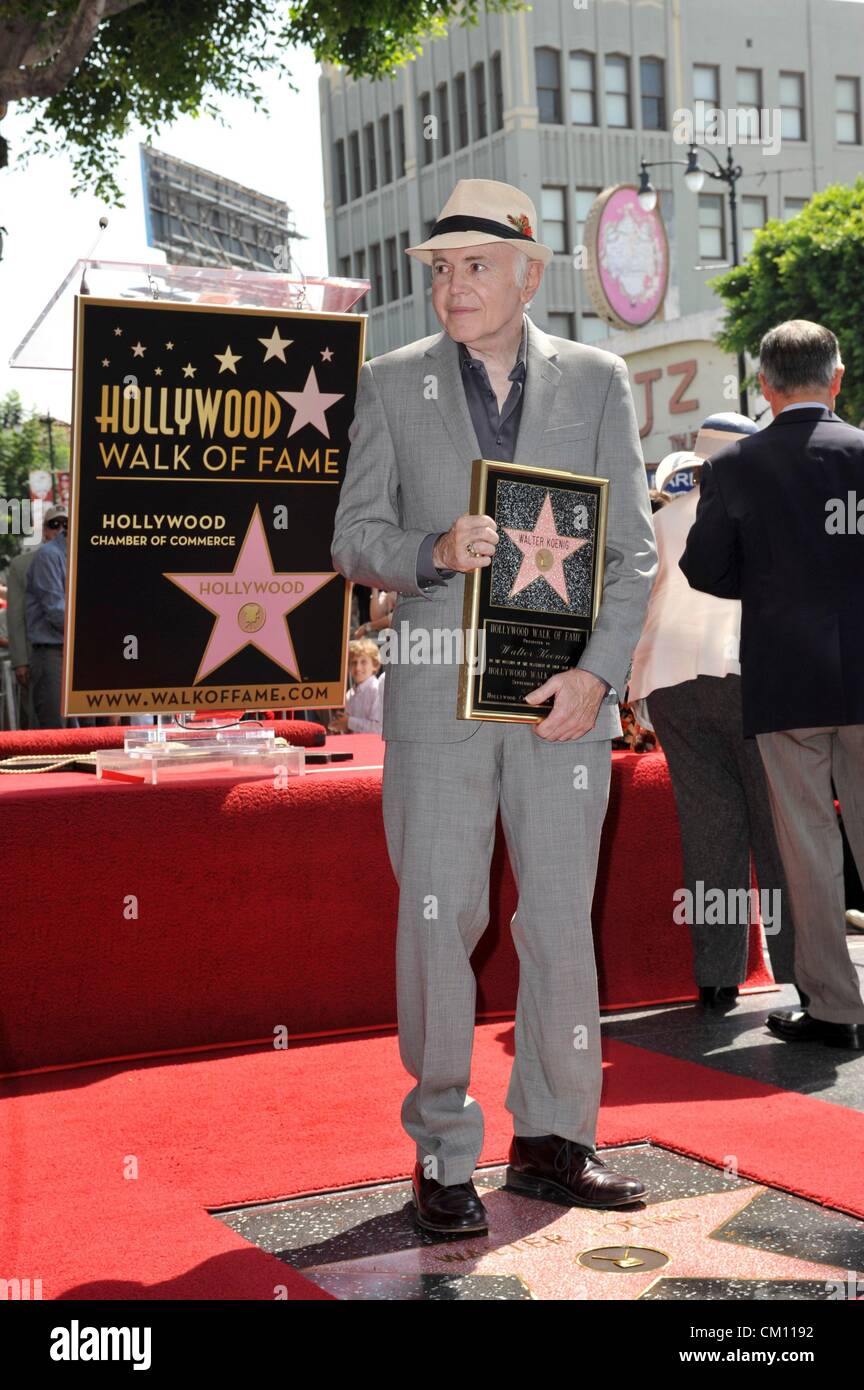 Los Angeles, California. 10th September 2012. Walter Koenig at the ...