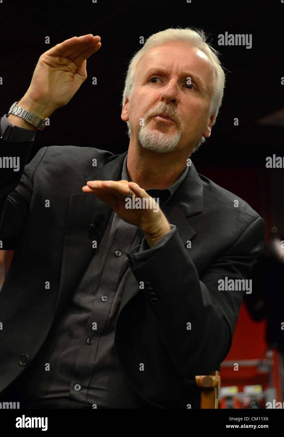 New York, USA. 10th September 2012. James Cameron at in-store ...