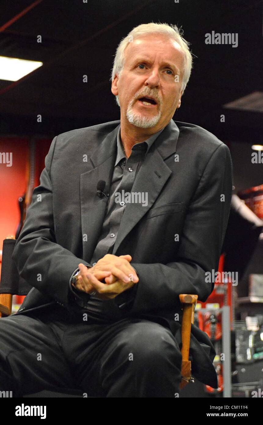 New York, USA. 10th September 2012. James Cameron at in-store ...