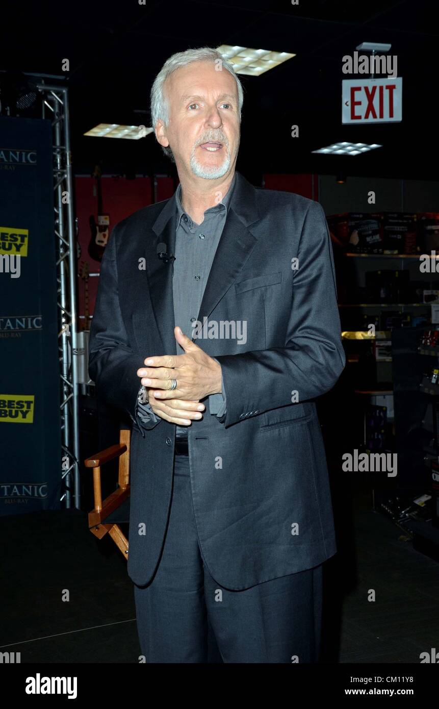 New York, USA. 10th September 2012. James Cameron at in-store ...