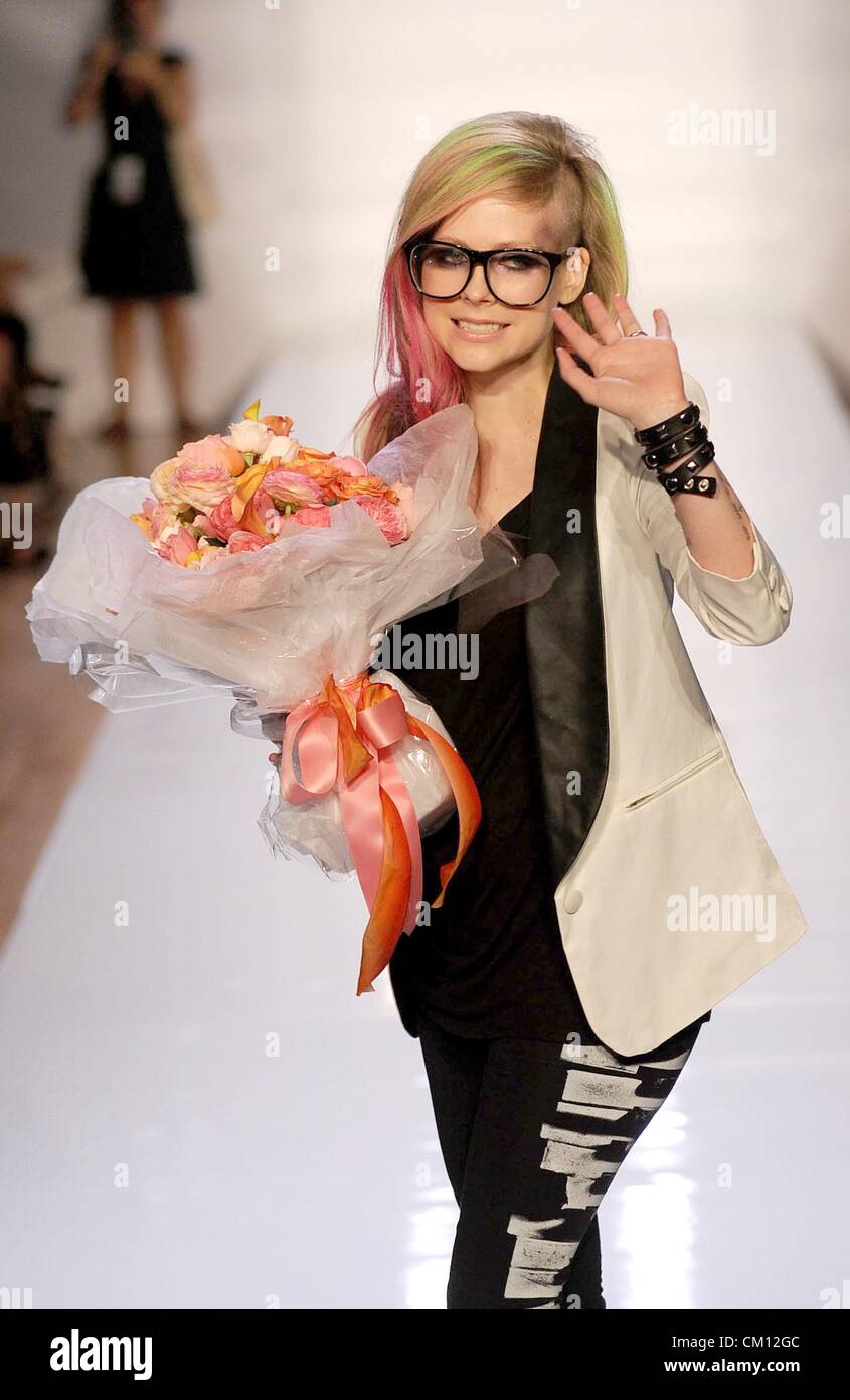 New York, USA. 10th September 2012. Avril Lavigne in attendance for ...
