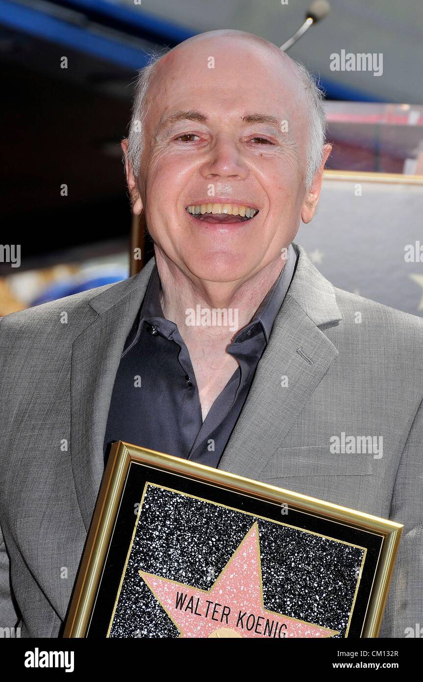 Los Angeles, California. 10th September 2012. Walter Koenig at the ...