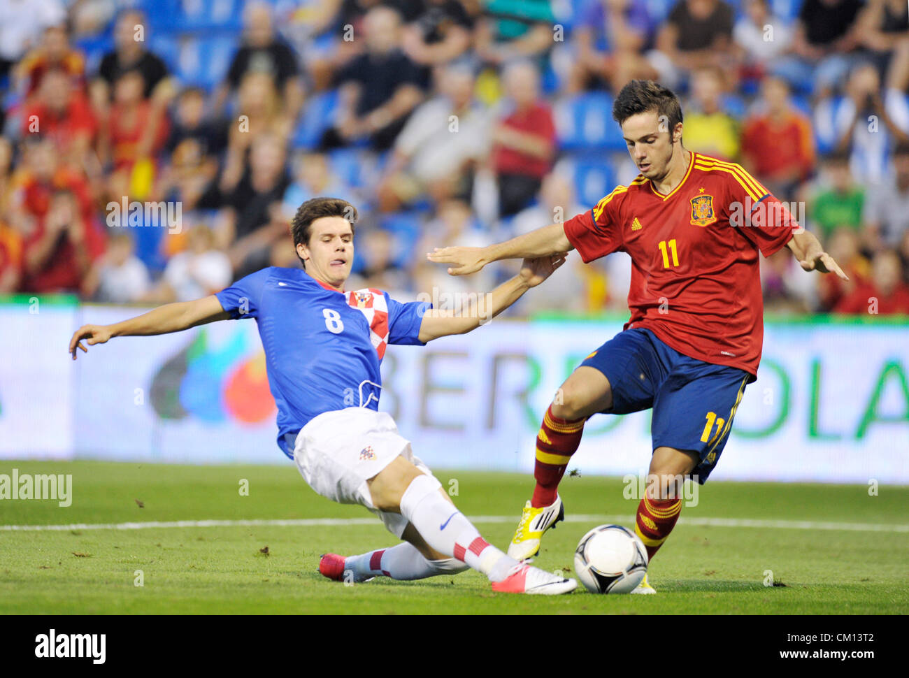 Alicante, Spain. 10th September 2012. Mario Situm( Croatia,left) and ...