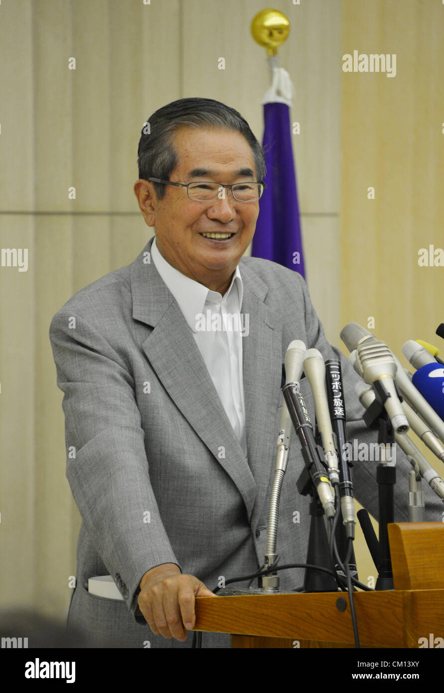 September 11, 2012, Tokyo, Japan - Gov. Shintaro Ishihara of Tokyo ...
