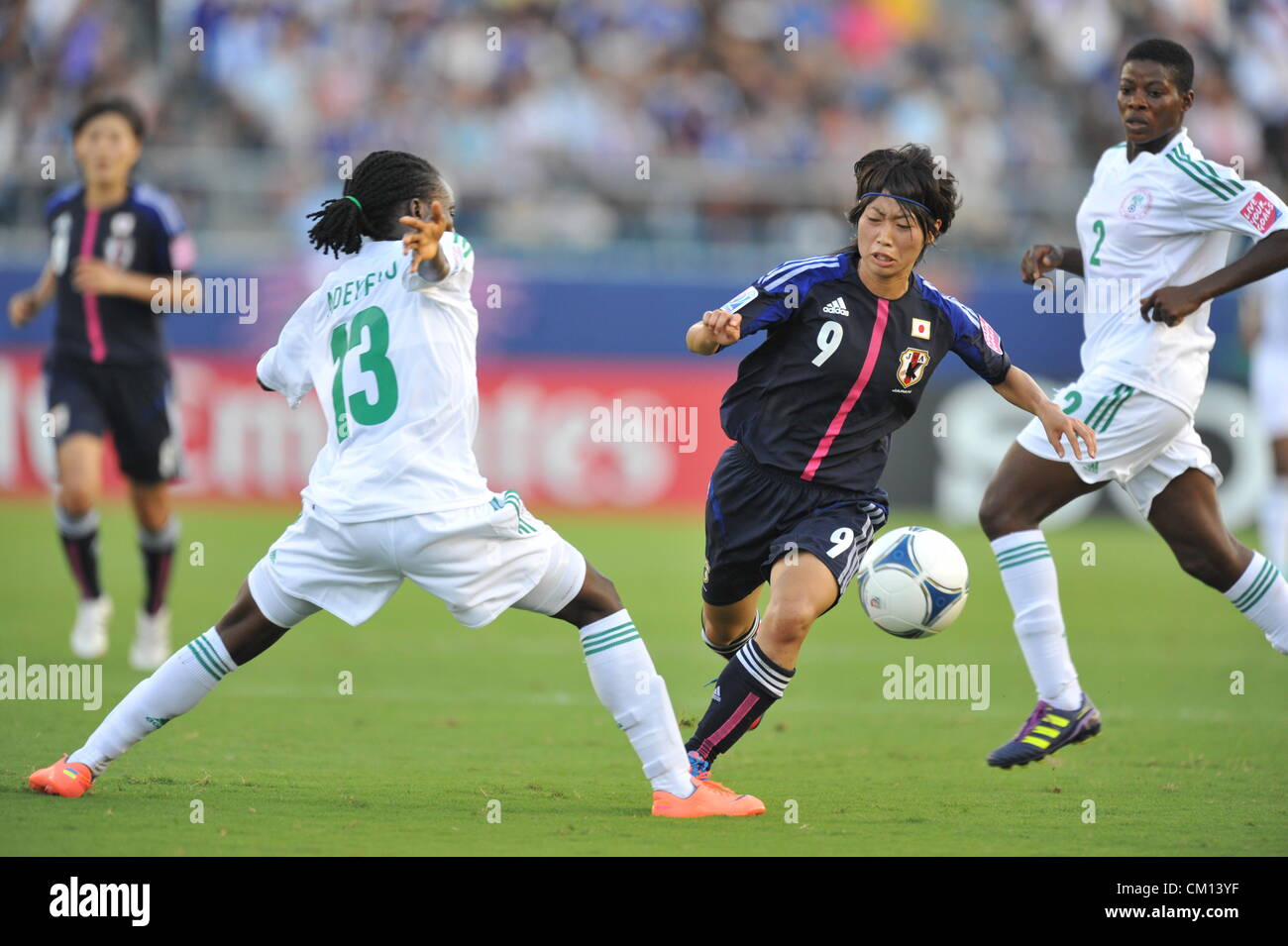 (L-R) Fasilat Adeyemo (NGR), Yoko Tanaka (JPN), Blessing Edoho (NGR), SEPTEMBER 8, 2012 ...