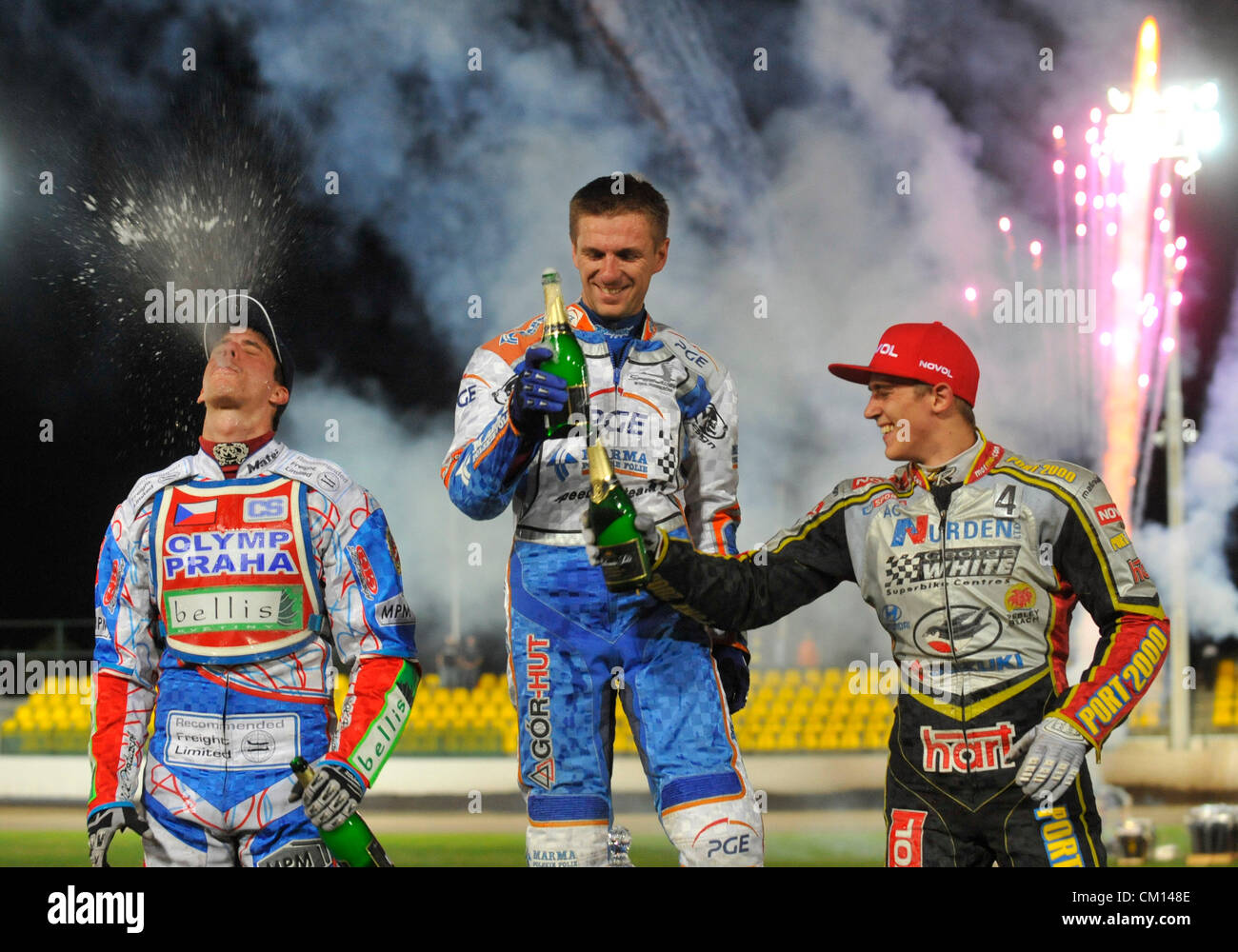 Prague, Czech Republic. 10th September 2012. Winner of Lubos Tomicek ...
