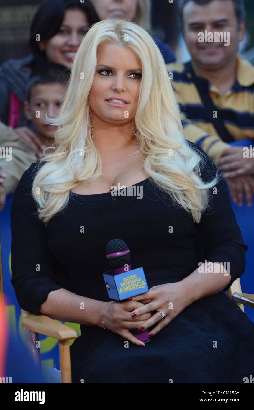 New York, USA. 11th September 2012. Jessica Simpson at talk show ...