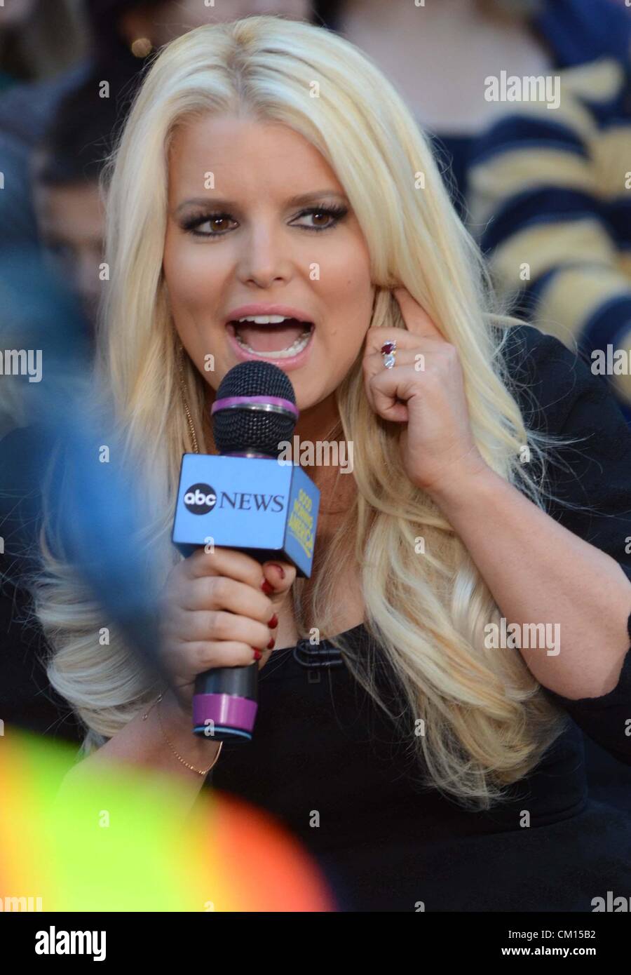 New York, USA. 11th September 2012. Jessica Simpson at talk show ...