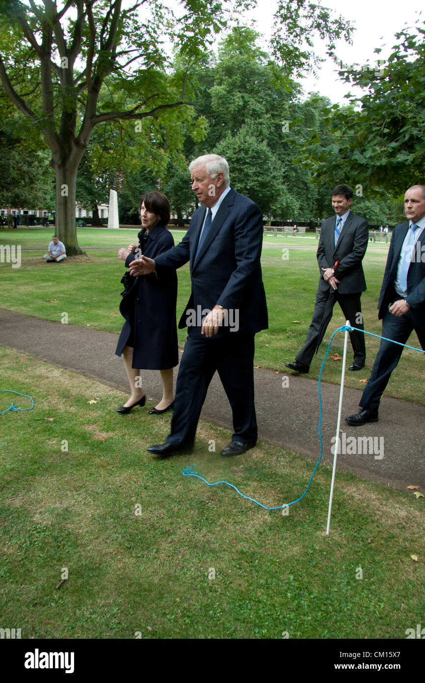 London, UK. 11th September 2012. The US Ambassador Louis B Susman ...